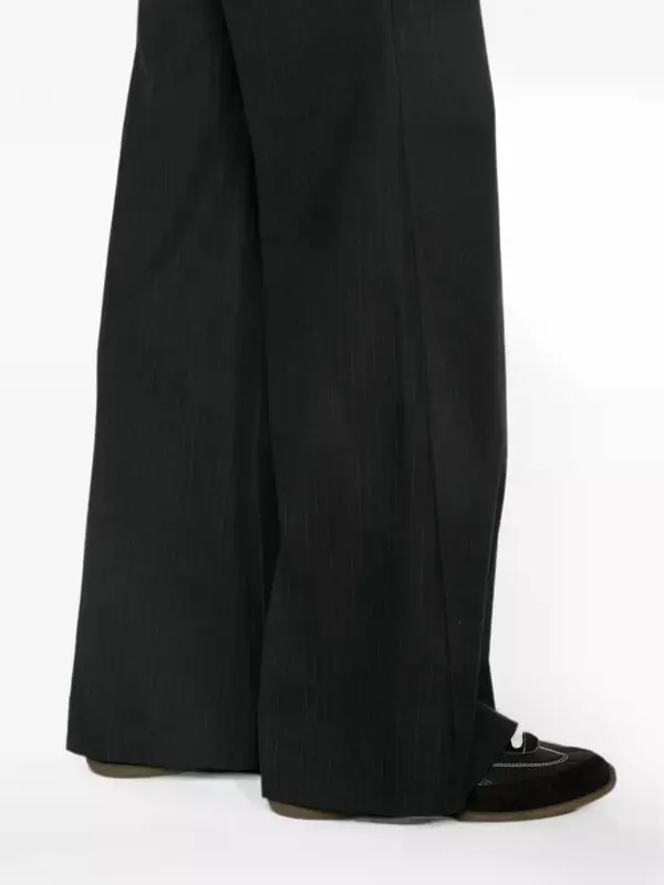 Sandro Pinstriped Wide Leg Trousers