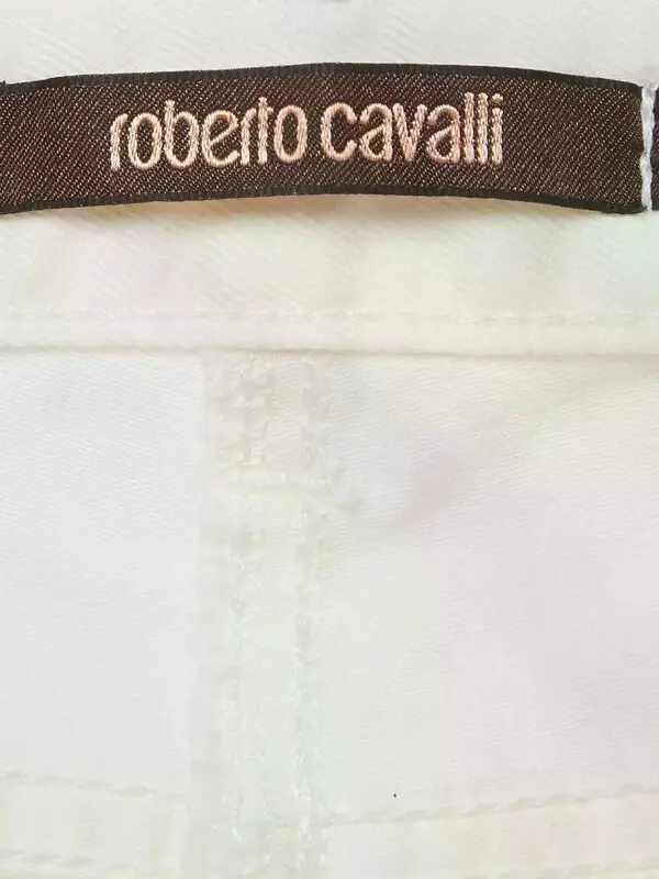 Roberto Cavalli Logo-plaque Straight-leg Jeans