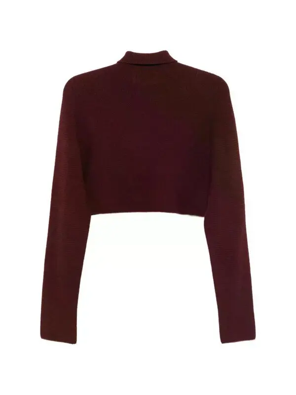 Christian Wijnants Kavin Mock-neck Cropped Sweater