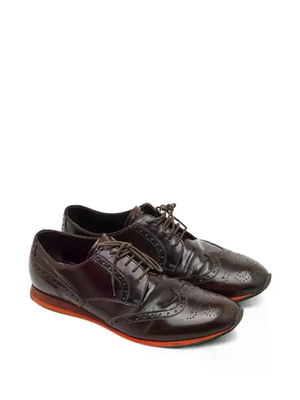 Prada Wingtip Brogue Derby Shoes