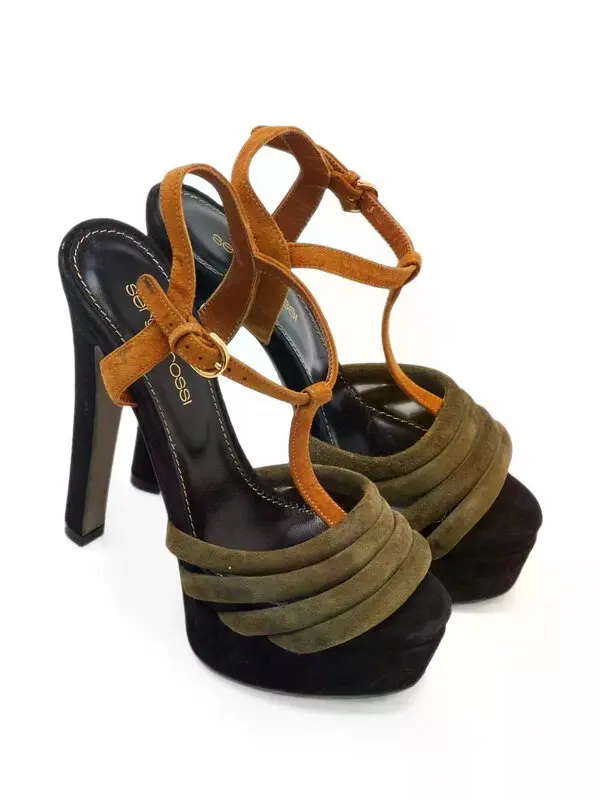 SERGIO ROSSI T-strap Platform Stiletto Sandals