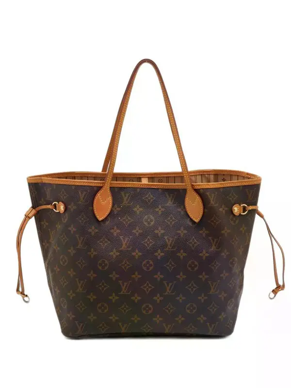 LOUIS VUITTON Neverfull Monogram Tote Bag - Brown