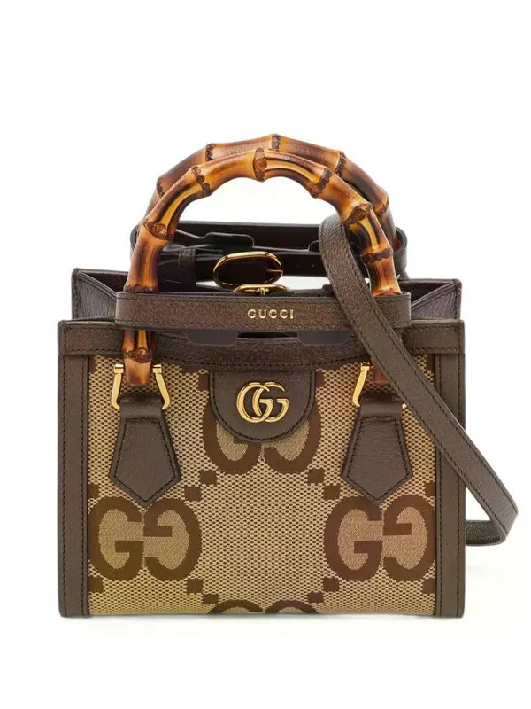 Gucci Bamboo Diana Gg Jumbo Tote Bag