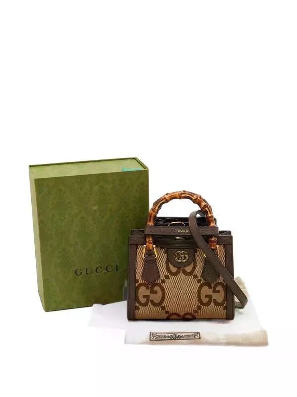 Gucci Bamboo Diana Gg Jumbo Tote Bag