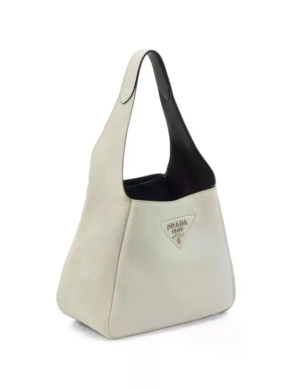 Prada Small Dynamique Triangle Logo Tote Bag