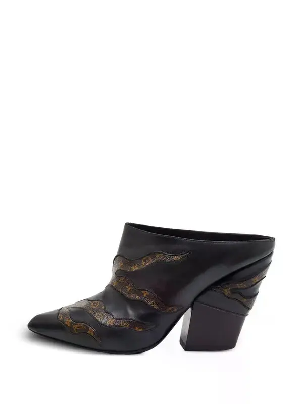 LOUIS VUITTON Monogram Canvas Pointed-toe Mules