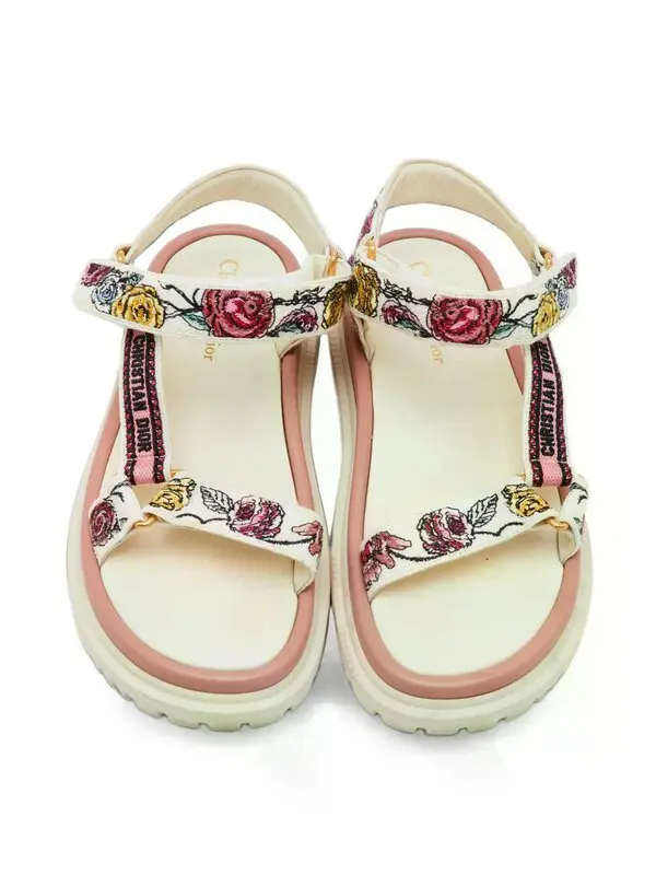 Dior Florilegio Embroidery Sandals