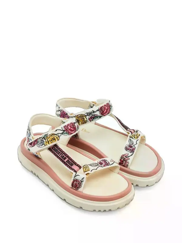 Dior Florilegio Embroidery Sandals