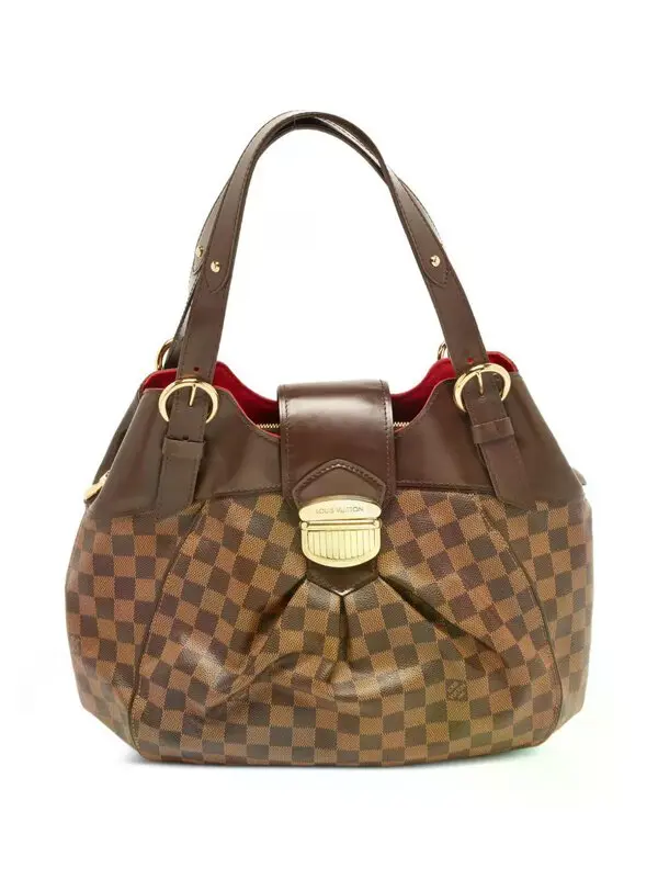 LOUIS VUITTON Damier Ebene Sistina Shoulder Bag - Brown