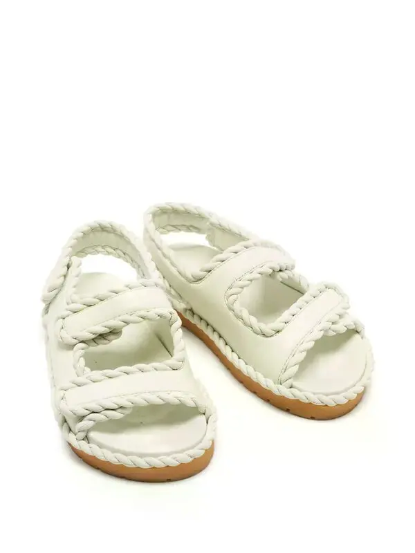 Bottega Veneta Light Leather Multi-strap Touch-strap Sandals