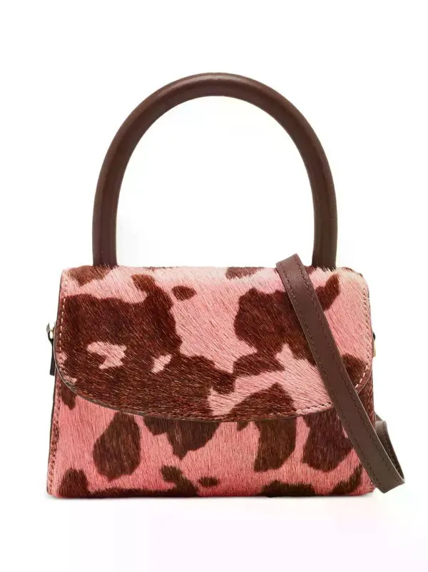 By Far Cow-print Calf Hair Handbag - Pink