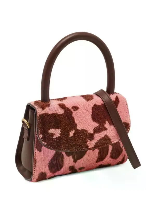 By Far Cow-print Calf Hair Handbag