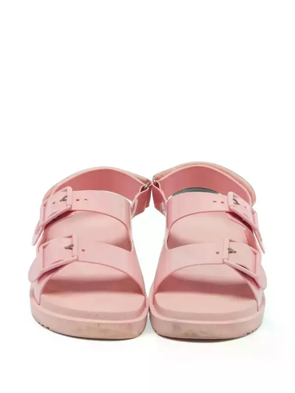Gucci Rubber Double G Slingback Sandals
