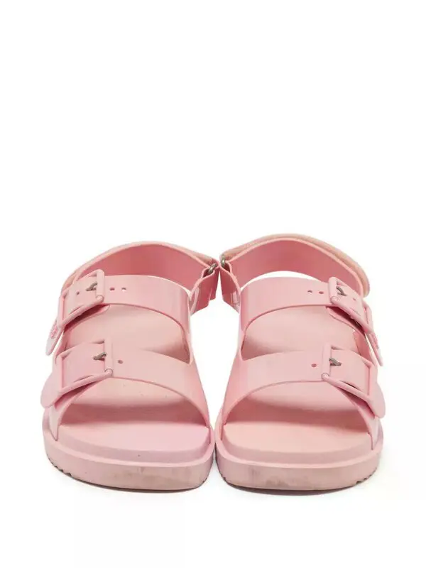 Gucci Rubber Double G Slingback Sandals - Pink