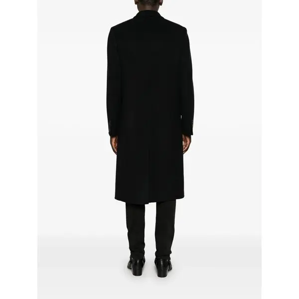 Saint Laurent Double-breasted Long Overcoat
