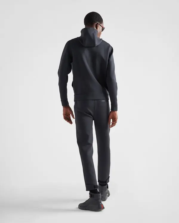 Prada Technical Fabric Joggers With Heat-sealed Taped Seams