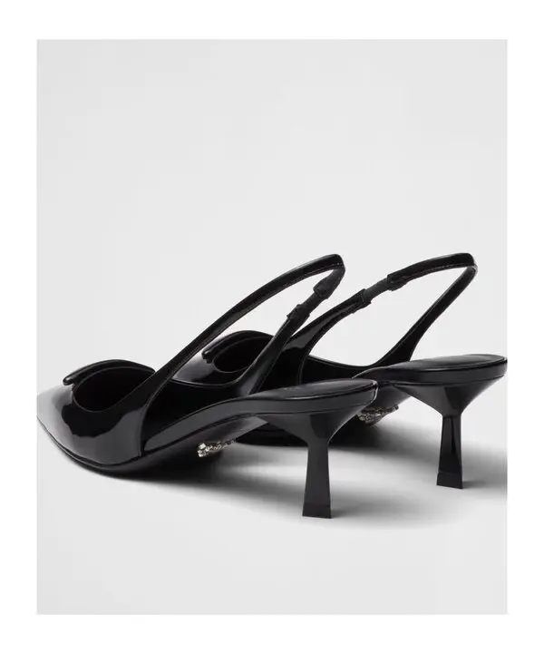 Prada Patent Leather Slingback Pumps
