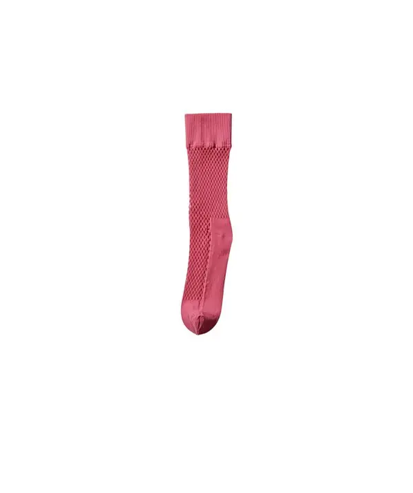 Comme Des Garçons Nylon Mesh Stockings - Pink
