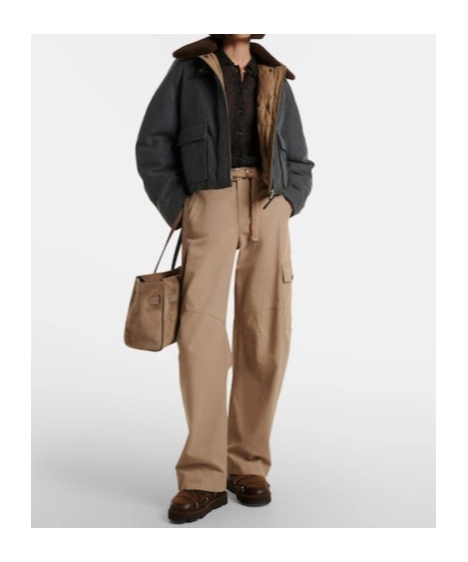 Brunello Cucinelli Cotton Barrel-leg Pants
