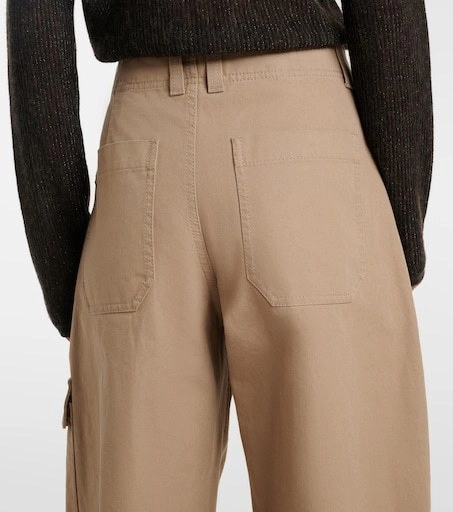 Brunello Cucinelli Cotton Barrel-leg Pants