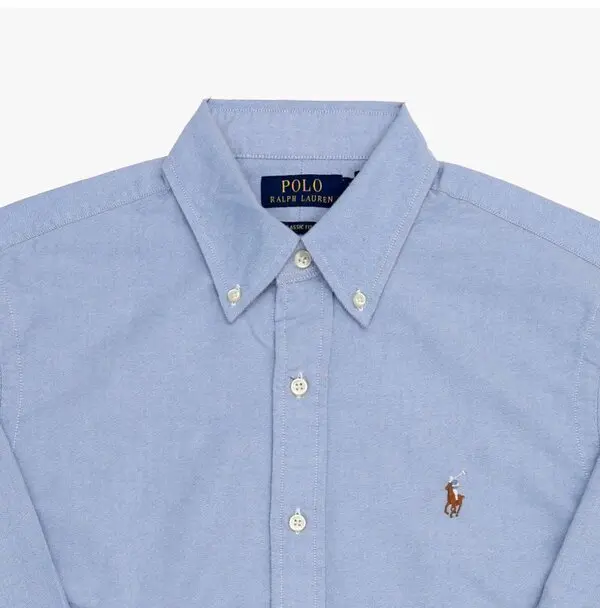 Ralph Lauren Logo Embroidered Shirt - Blue
