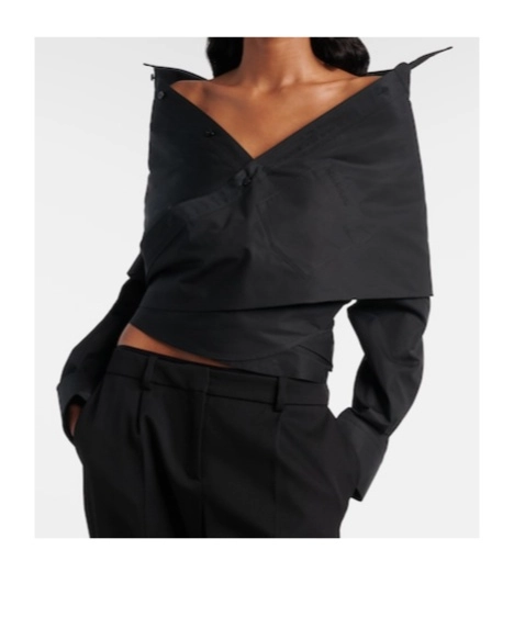 Balenciaga Asymmetric Cotton Top