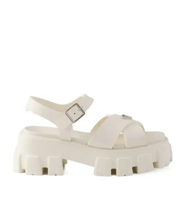 Prada Monolith Rubber Sandals