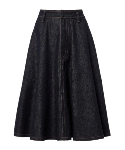 Brunello Cucinelli Denim Midi Skirt