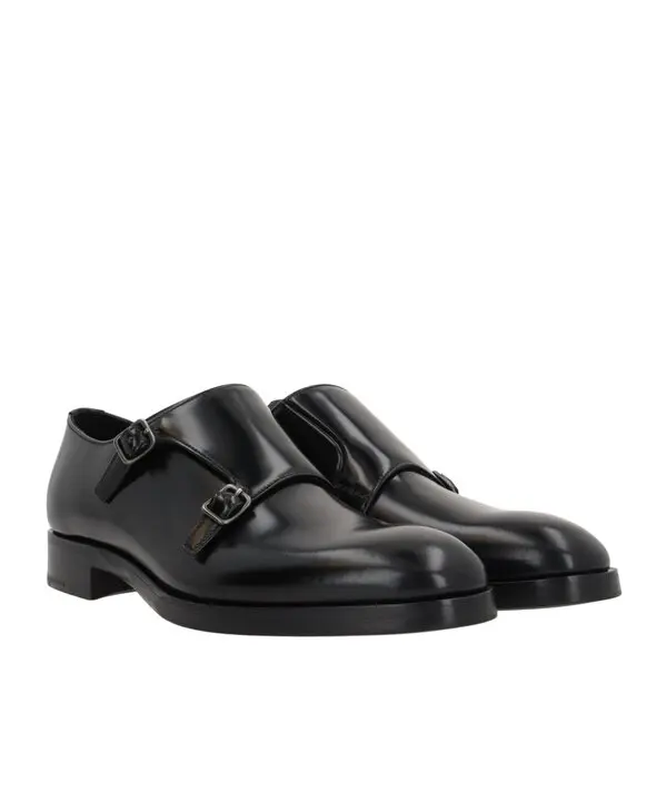 Prada Double-buckle Slip-on Loafers