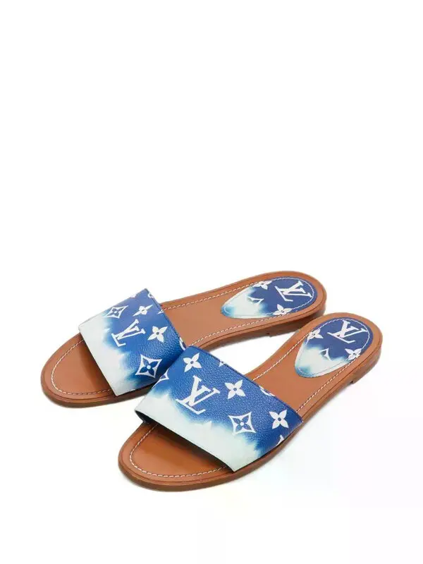 LOUIS VUITTON Lock It Monogram Sandals