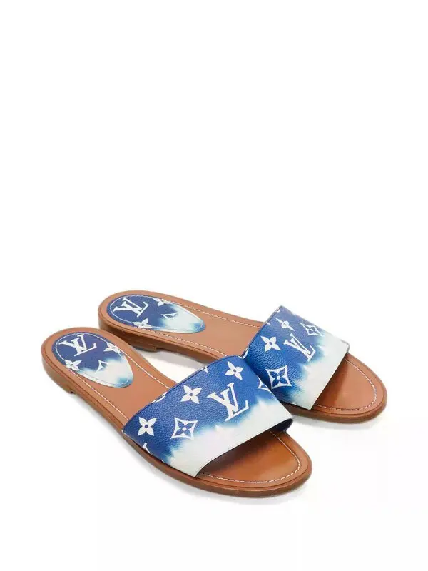 LOUIS VUITTON Lock It Monogram Sandals