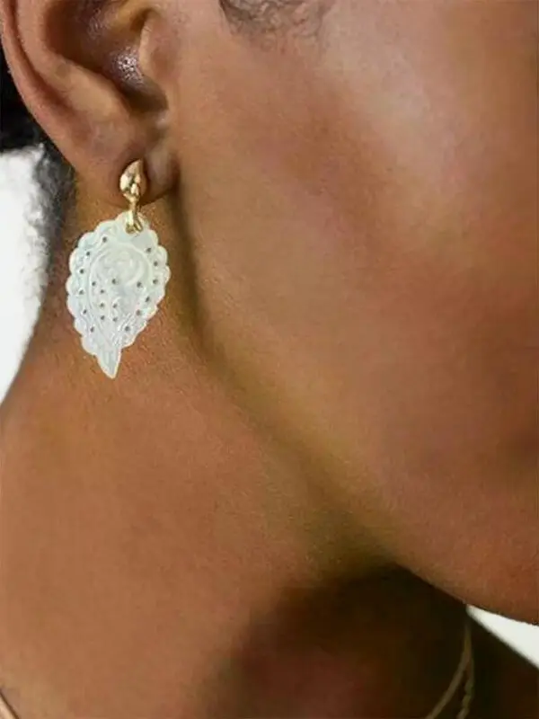 Tamara Comolli India Mother Of Pearl Earrings - Gold