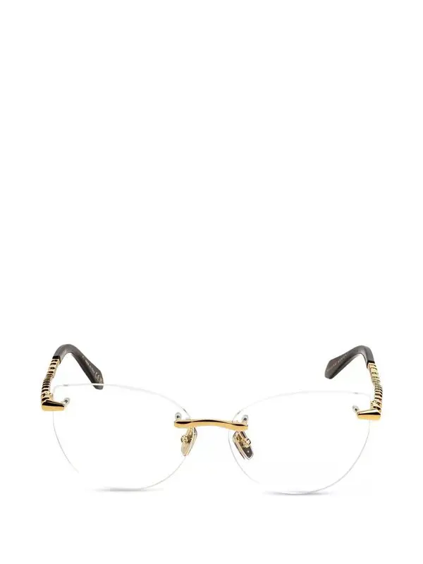 BVLGARI Serpenti Viper Rimless Eyeglasses - Gold