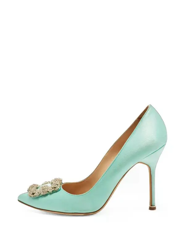 Manolo Blahnik Hangisi Heeled Pumps - Blue