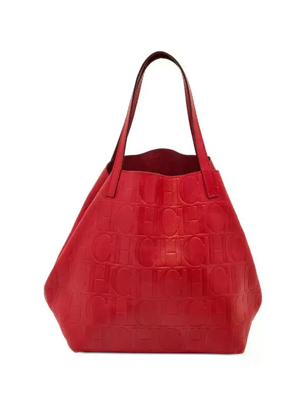 Carolina Herrera Matryoshka Monogram Tote Bag - Red