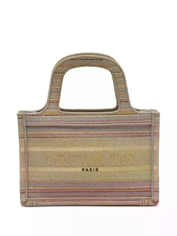 Dior 2021 Mini Book Tote Bag - Neutrals