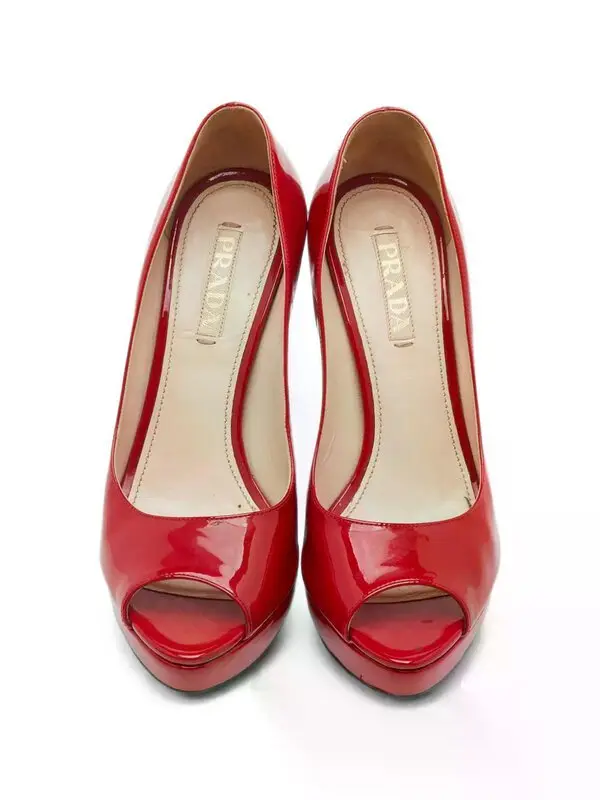 Prada Platform Peep-toe Pumps