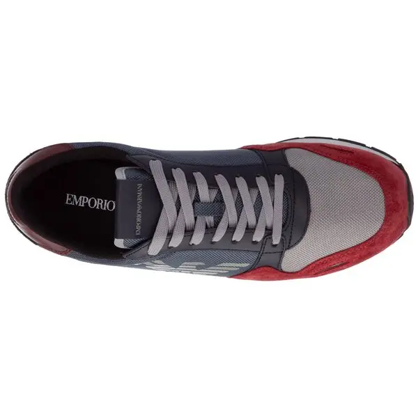 Emporio Armani Low Top Printed Logo Sneakers