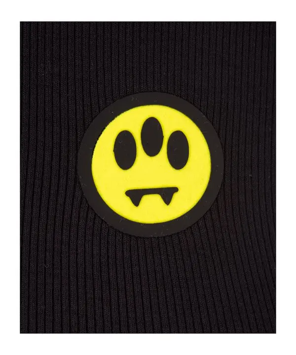 BARROW Rubberised Logo Crewneck Tank Top - Black