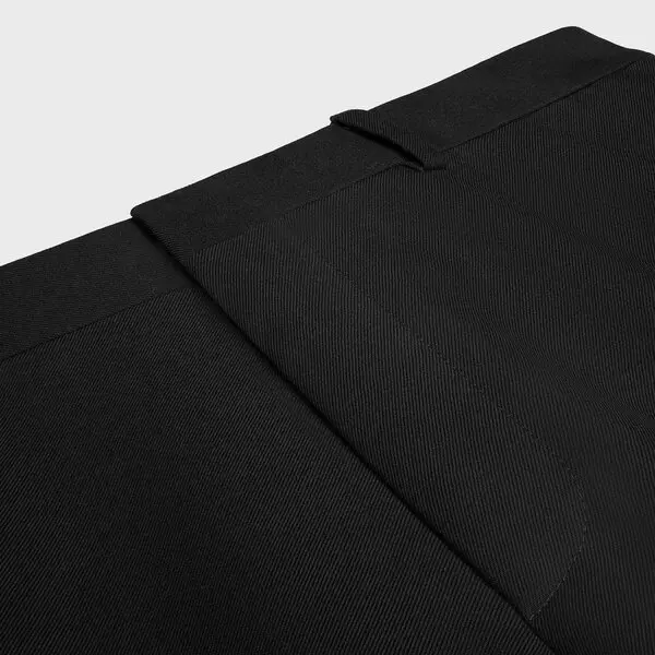 Celine Long Docks Trousers In Wool Gabardine
