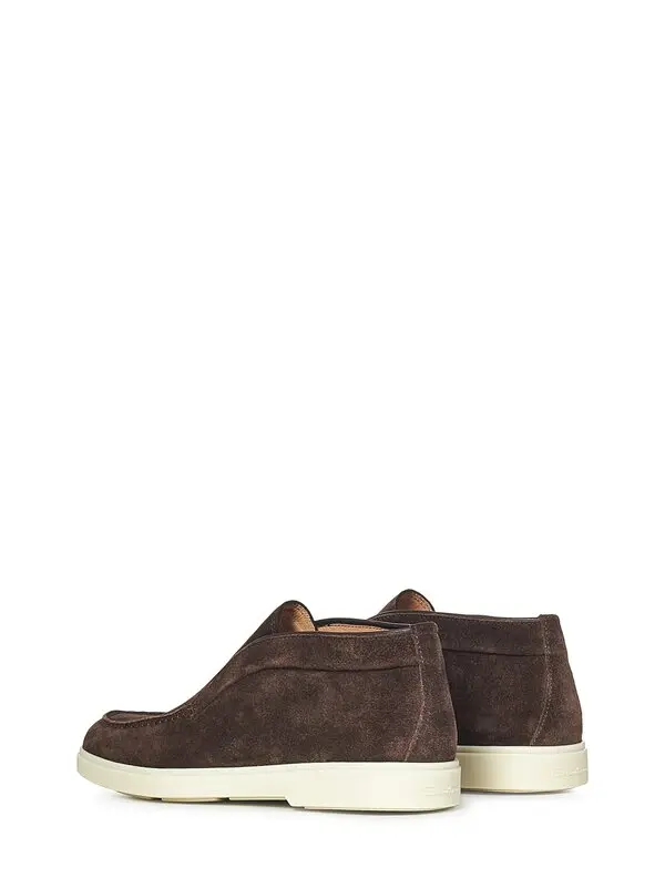 Santoni Round-toe Slip-on Loafers