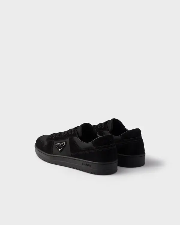 Prada Downtown Re-nylon And Suede Sneakers