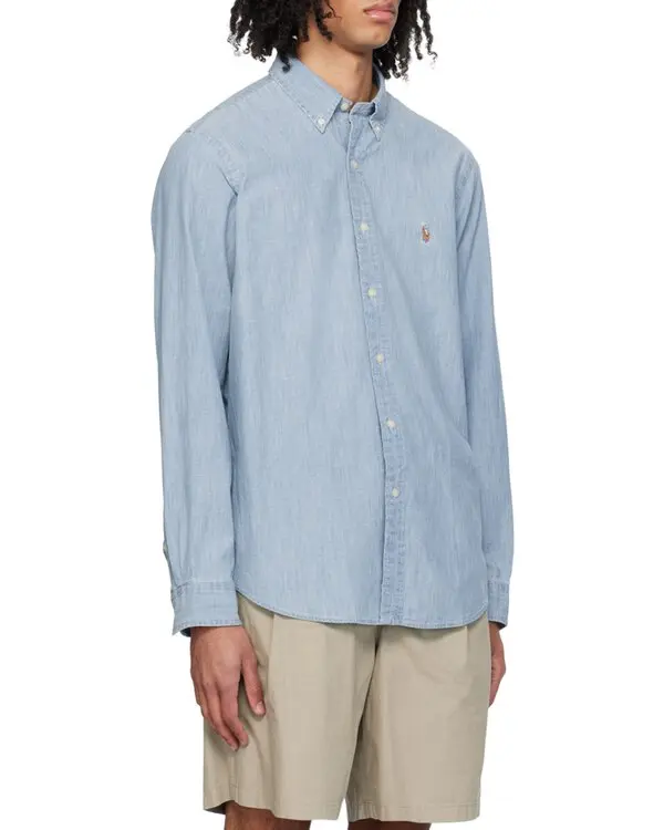 Polo Ralph Lauren Logo Embroidered Denim Shirt