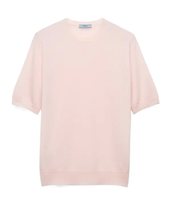 Prada Short-sleeved Cashmere T-shirt