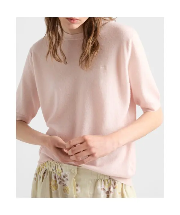 Prada Short-sleeved Cashmere T-shirt