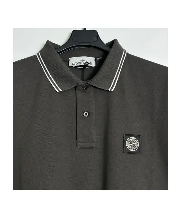 Stone Island Short-sleeved Polo Shirt - Leaden