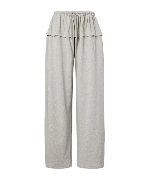 Alaïa Ruffled Cotton-blend Track Pants