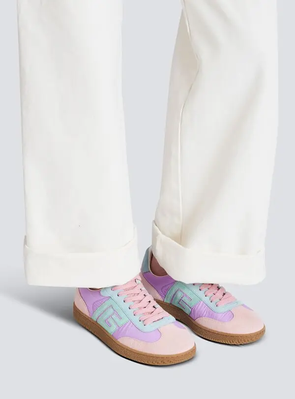 Balmain Swan Panelled Sneakers