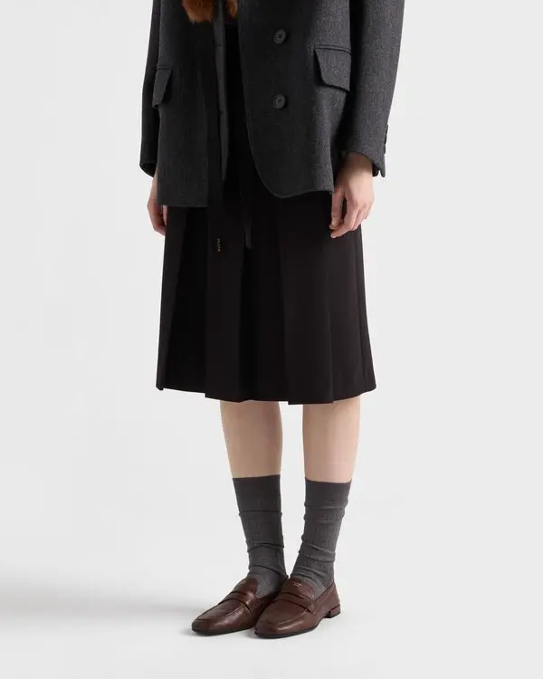 Prada Shuffle Antiqued Leather Loafers