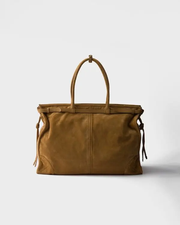 Prada Bonnie Suede Tote Bag